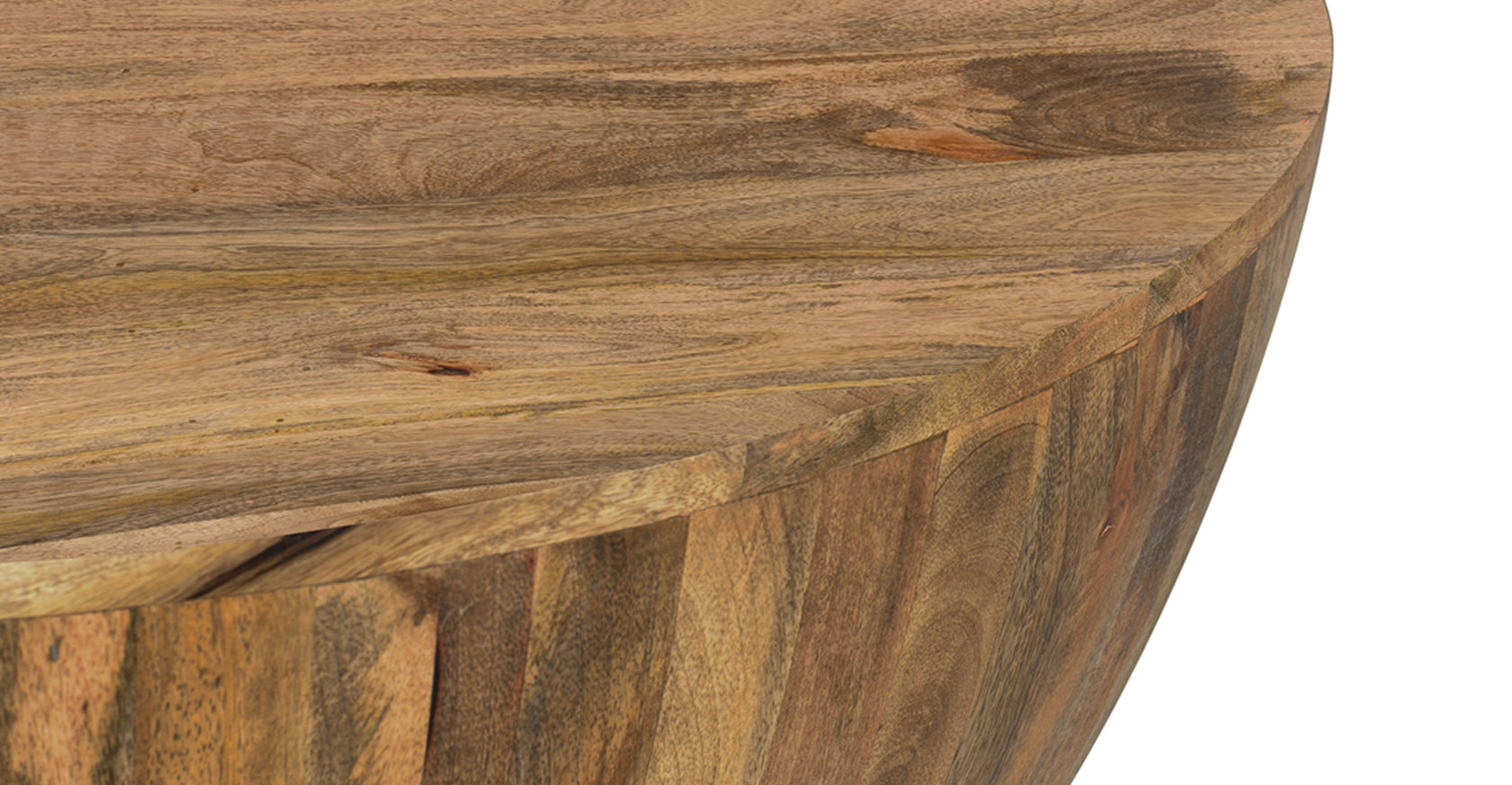 Mango Wood Natural Finish Goa Coffee Table - Poly & Bark