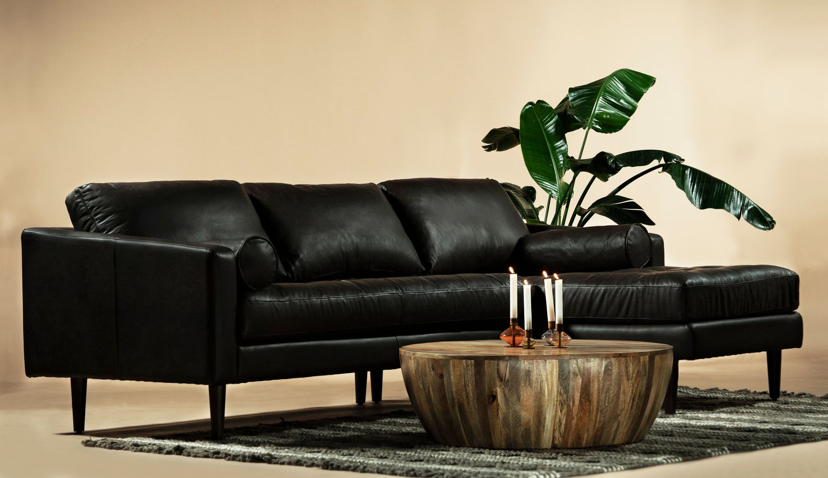 Mango Wood Natural Finish Goa Coffee Table - Poly & Bark